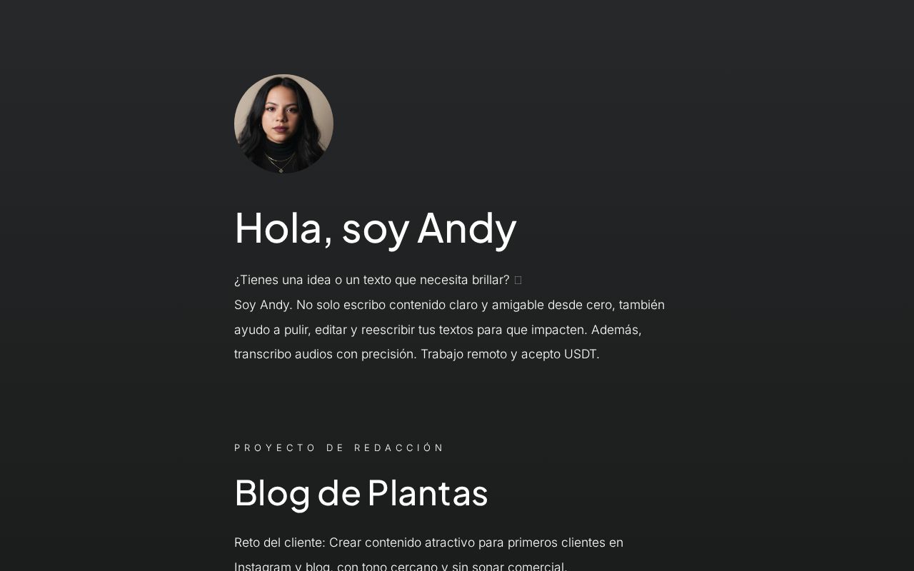 Andy C. - contenido que conecta.